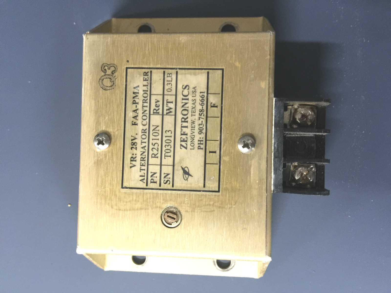 Zeftronics Voltage Regulator. P/N R2510N | eBay