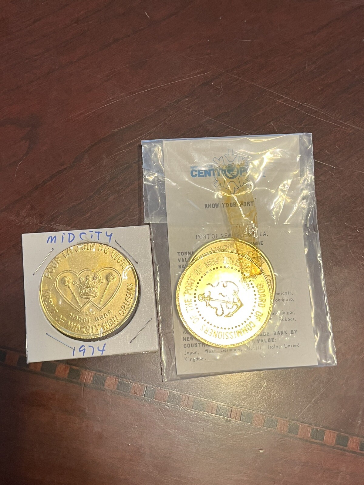 Token Coin Board of Commissioners Port of New Orleans coin lot Mardi ...