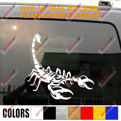 Scorpion Decal Sticker Car Vinyl pick size color die cut no background ...