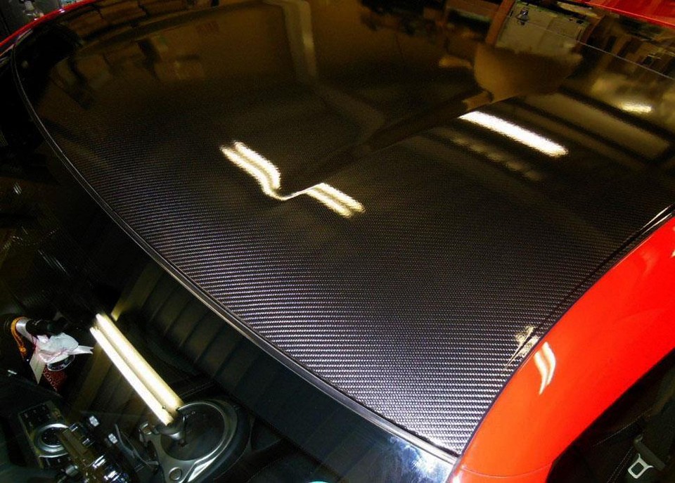 SUNLINE RACING CARBON FIBER ROOF TOP PANEL COVER FOR NISSAN 370Z (MADE ...