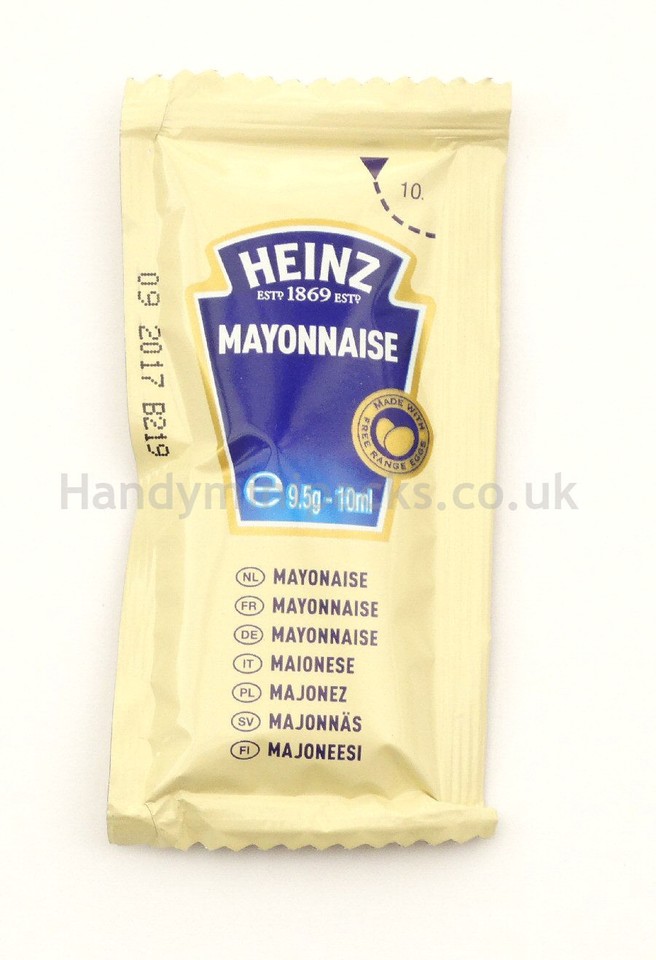 Heinz Mayonnaise Sachets Bulk Pack of 100 Individual Portions | eBay UK