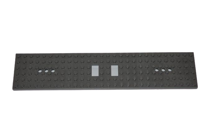 Lego® TRAIN Railway 9V RC Plate Waggon Carriage Base 6x28 DARK GREY | eBay
