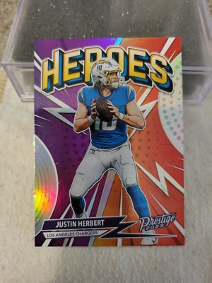 2023 Panini Prestige Football Justin Herbert Heroes Insert | eBay