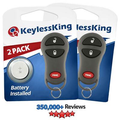 2 For 99 2000 2001 2002 2003 2004 Jeep Grand Cherokee - Keyless Remote ...