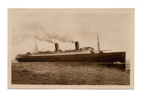 SS COLUMBUS, NORDDEUTSCHER LLOYD SHIP LINE, REAL PHOTO PC ~ used Sea ...