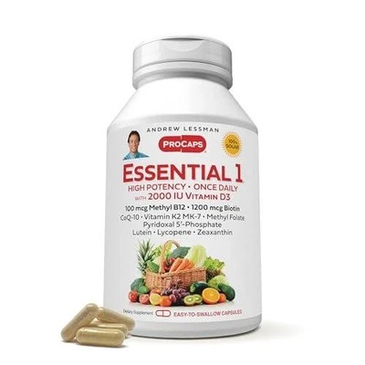 ANDREW LESSMAN Essential-1 Multivitamin 2000 IU Vitamin D3 30 Small ...