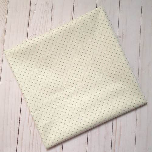 Fabric Country Brand Mini Heart Polished Cotton Fabric Yellow Green 1 1 ...