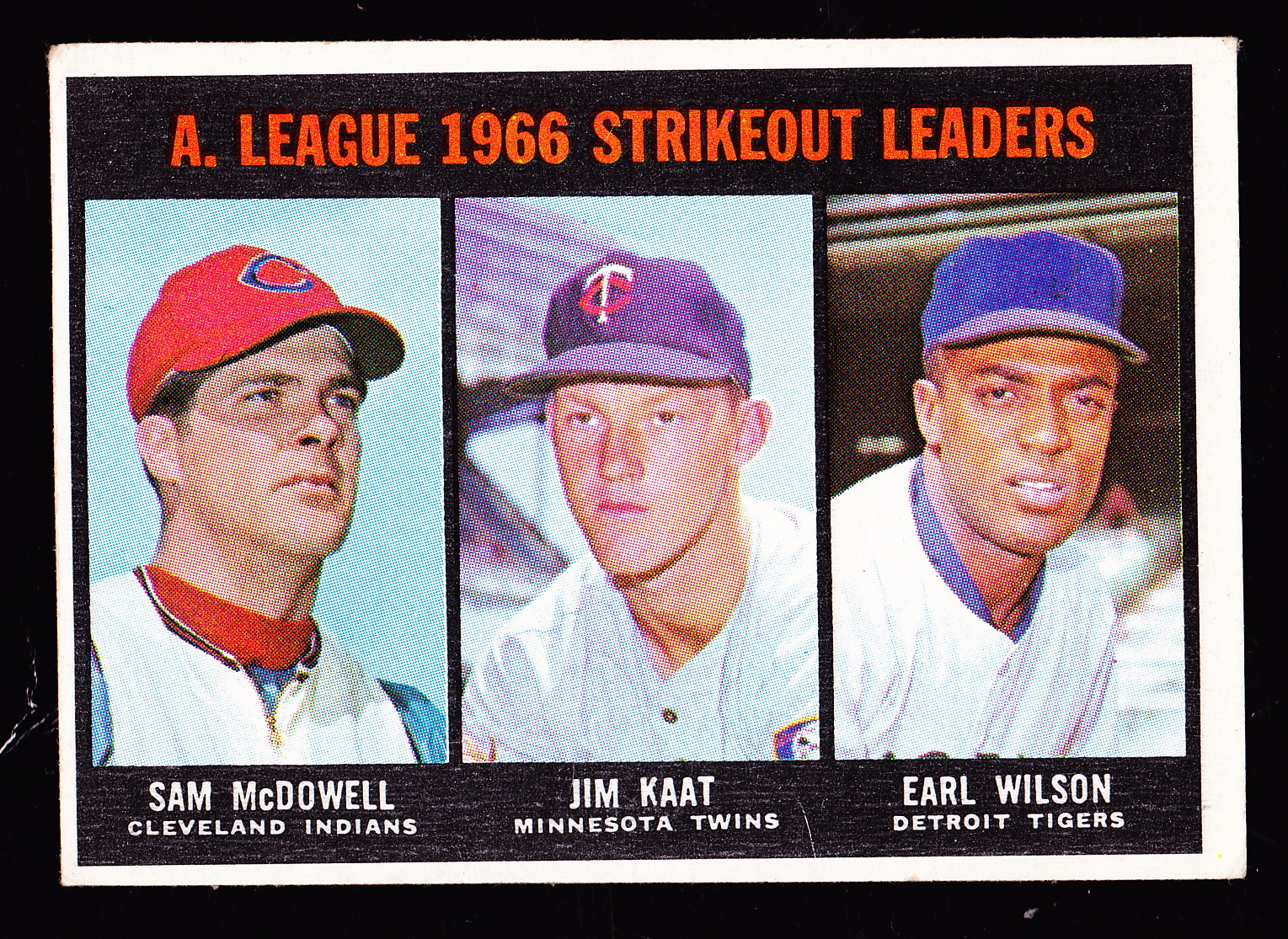 1967 TOPPS #237 SAM McDOWELL/JIM KAAT/EARL WILSON | eBay