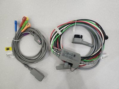 ZOLL X SERIES PROPAQ MD 4-WIRE TRUNK CABLE W/6-WIRE V-LEAD 12-LEAD ECG ...