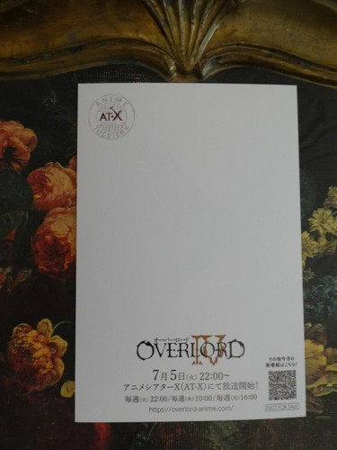 Overlord Postcard Anime Theater X Not for sale Anime Goods JP | eBay