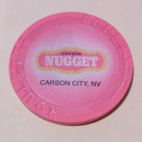1990s NUGGET CASINO CARSON CITY, NEVADA PINK ROULETTE CHIP GREAT FOR ...