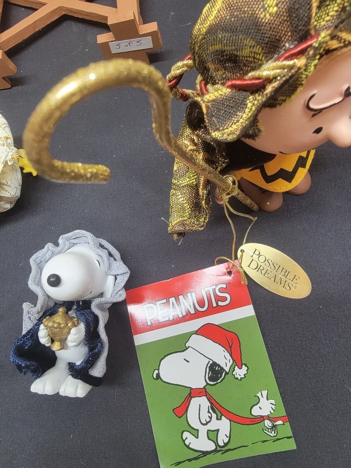 Snoopy Peanuts Christmas Pageant Dept 56 Figurines Set Nativity New ...
