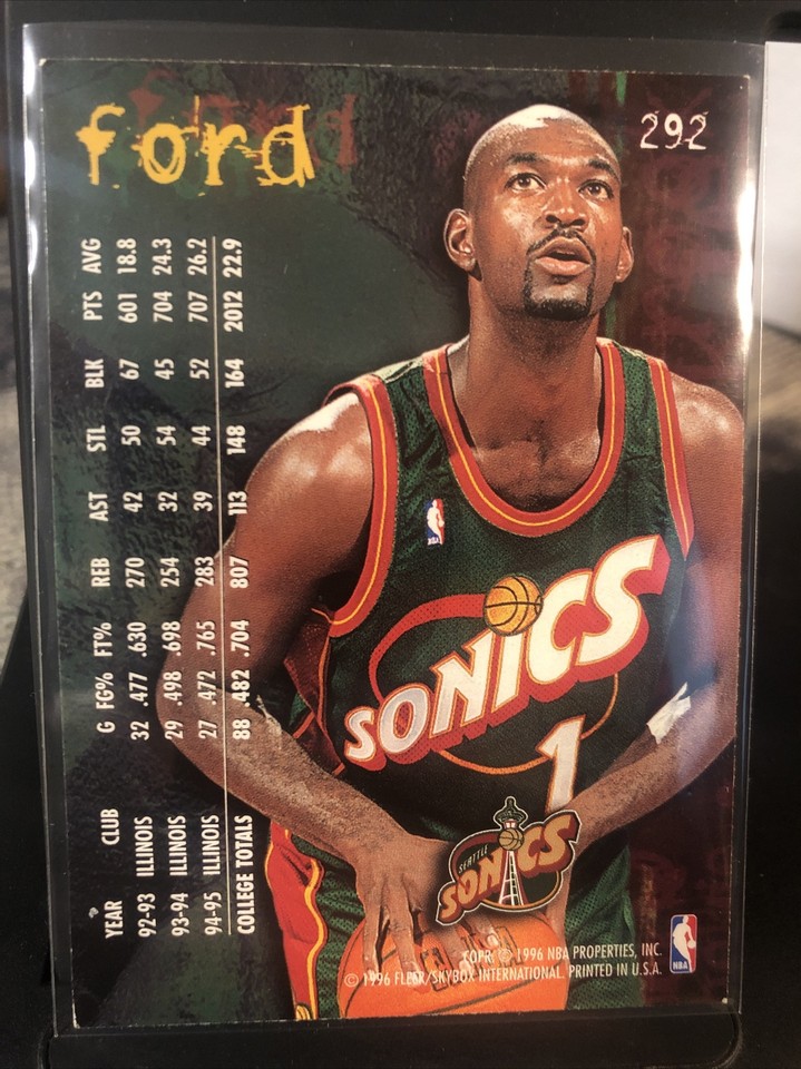 1995-96 Fleer #292 Sherrell Ford RC NBA Sonics | eBay