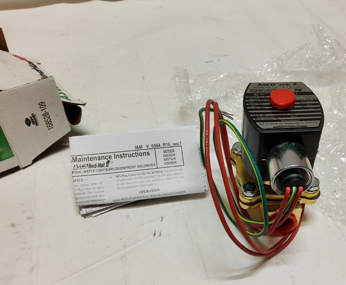 ASCO 1/2" Solenoid Valves - Brass (8210G094) for sale online | eBay