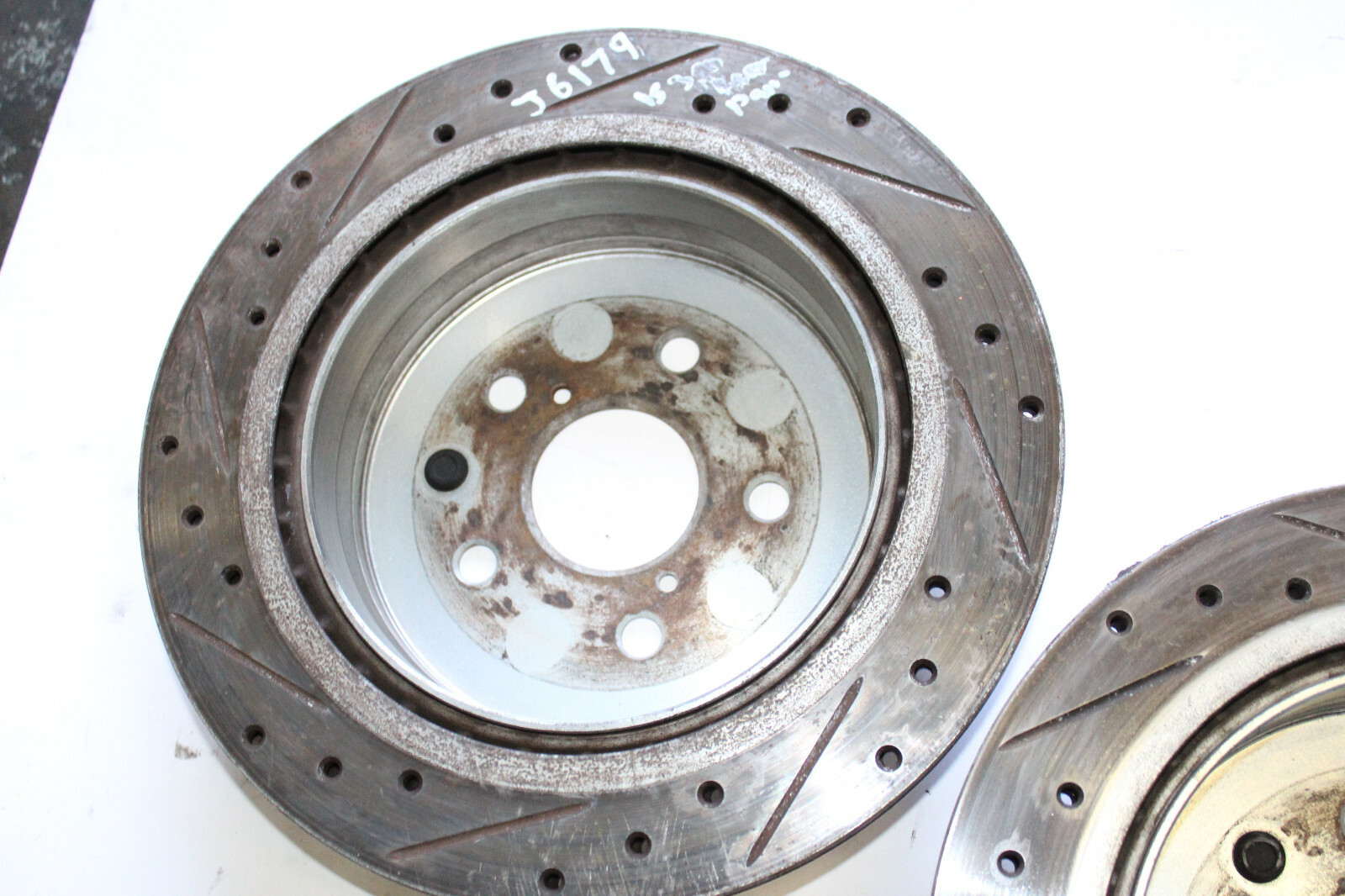 2006-2013 LEXUS IS350 RWD REAR ROTOR DRILLED SLOTTED SET LEFT & RIGHT ...