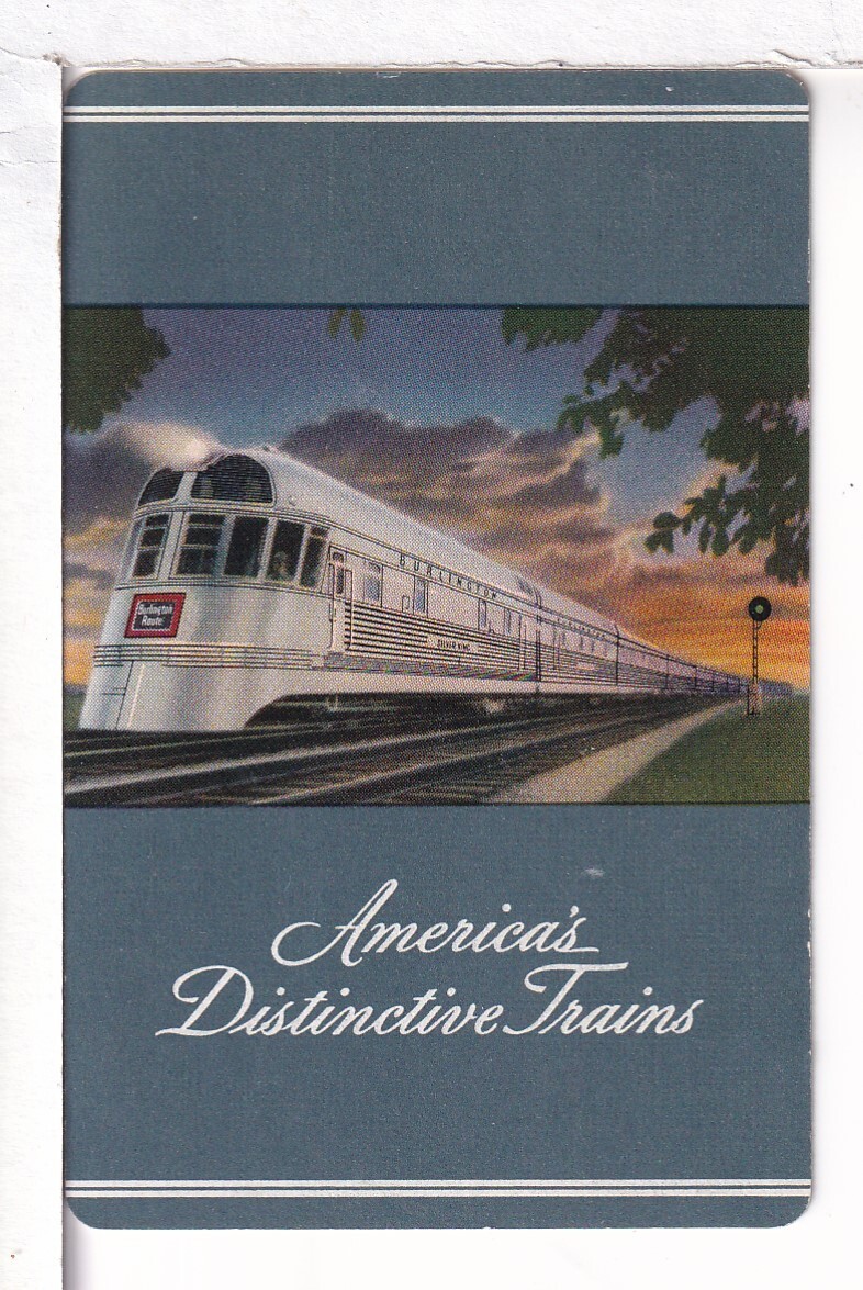 Single Railroad Playing Card "Chicago Burling, Quincy, CBQ-10b ...