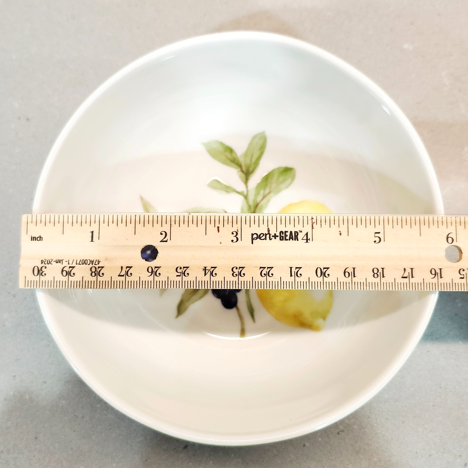 Royal Doulton Carmina 6” All Purpose Bowl Lemon Center | eBay