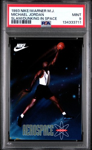 1993 NIKE/WARNER MICHAEL JORDAN MICHAEL JORDAN SLAM/DUNKING IN... PSA 9 ...