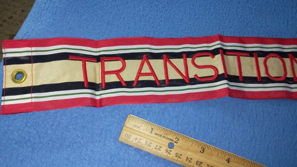 US ARMY FLAG STREAMER - IRAQ TRANSITION 2003 - 2004 - 36 INCH | eBay
