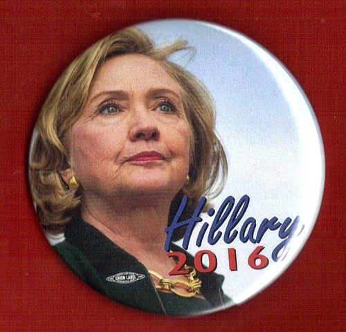 2016 Hillary Clinton 3"(Large Size) / Presidential Campaign Button ...