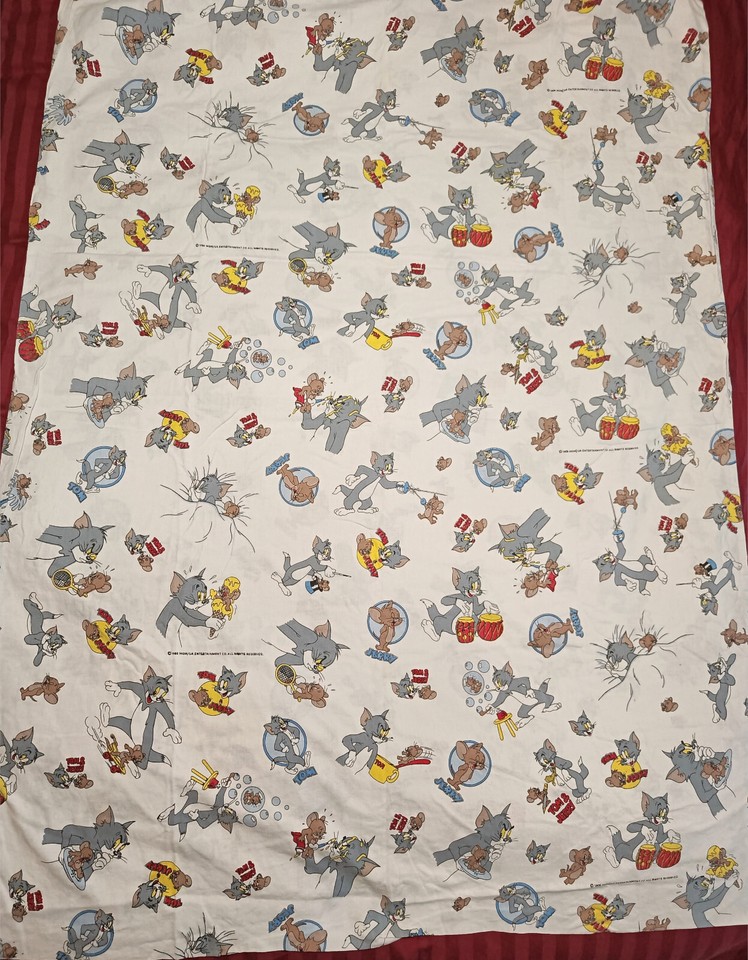 VTG Tom & Jerry duvet cover fabric bedding cat mouse kids sheets | eBay