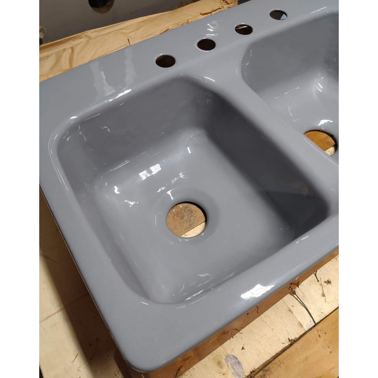 Grey Kitchen sink original porcelain cast iron Eljer | eBay