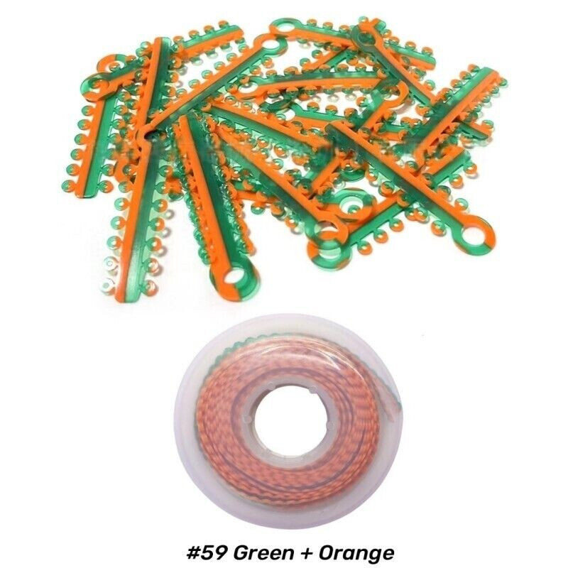 16 Color Dental Orthodontic Elastic Rubber Ligature Tie/Power Chain ...