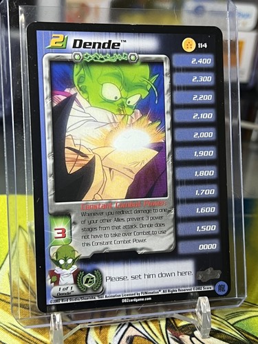 #114 Dende Level 2 Cell Games Saga Dragonball Z DBZ CCG Limited Rare ...