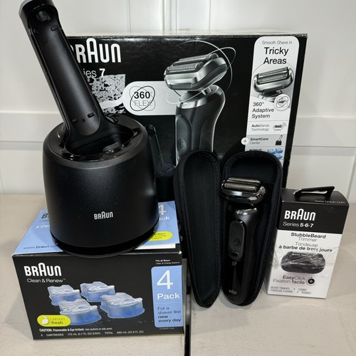 Braun Series 7 Electric Razor Shaver Kit Black Rechargeable 360 ...
