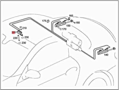 Genuine MERCEDES R171 SLK R171 Cylinder 1718000072 | eBay