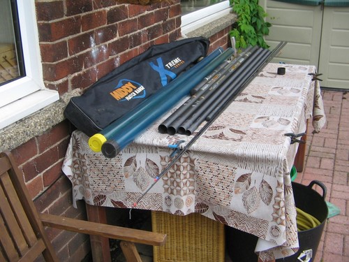 MIDDY XM10 -2 NANO CORE CARP POLE + CARP NET AND HANDLE | eBay UK