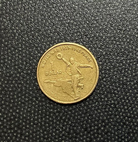 Rare 2005 Strike & Worm one dollar Australian coin, World war 1939-1945 ...