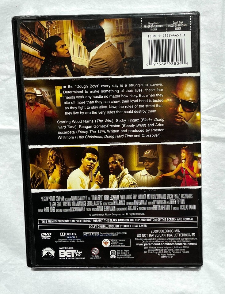 Dough Boys Sticky Fingaz Wood Harris DVD Brand NEW Factory SEALED Case ...