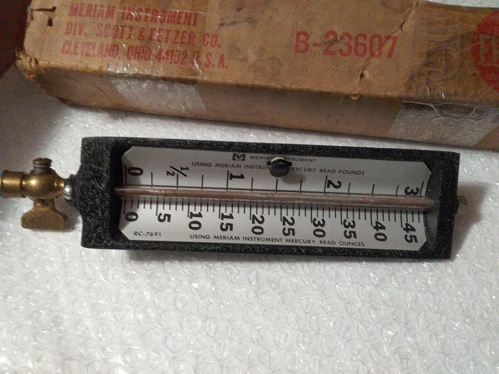 Meriam Instruments, rc-7691, B-23607, Manometer, Sbwh-dd36-bb.yy | eBay