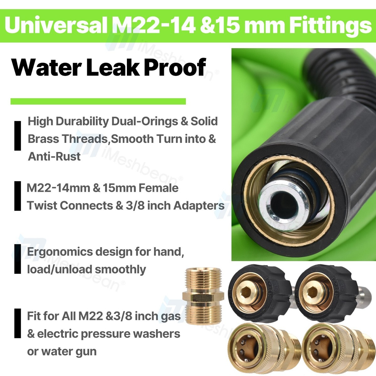 Power Washer Hose High Pressure Washer Hose Insert Fittings Car Washer ...