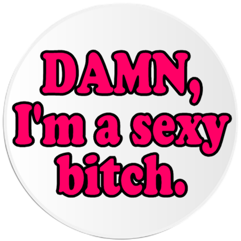 Damn I'm A Sexy B*tch - 3 Pack Circle Stickers 3 Inch | eBay