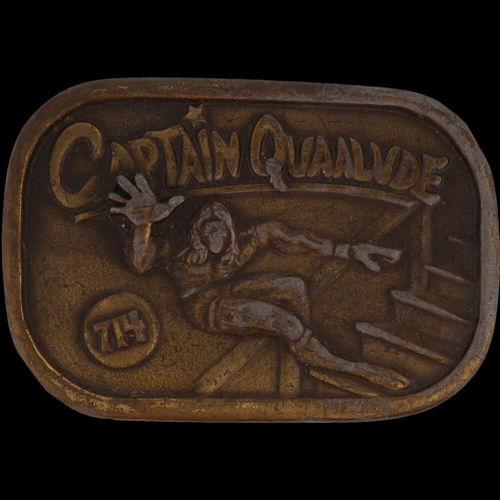 Rare 77 Capt Quaalude 714 Drugs Ludes Hippie Disco Boho 70s Vintage ...
