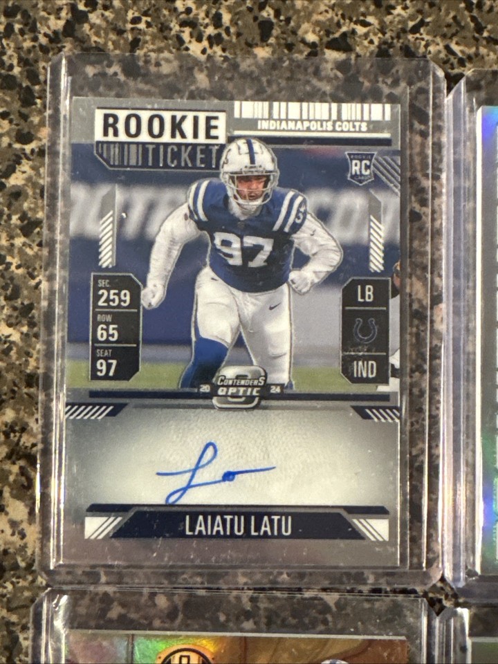 6 Card Auto And Memorabilia Laiatu Latu Lot | eBay