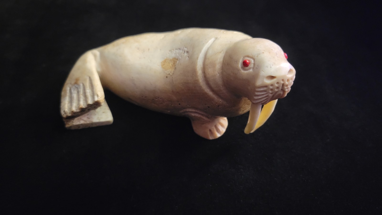 ♤Very Rare Huge Alaskan Walrus Carving By James Aningayou In St Lawrence AK♤ | eBay