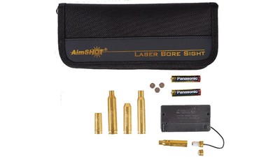 Aimshot Red Laser Multi Caliber Bore Sight Kit With External Battery ...