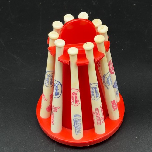 Vintage 60's 70's Louisville Slugger American League Mini Bat Coin Bank ...