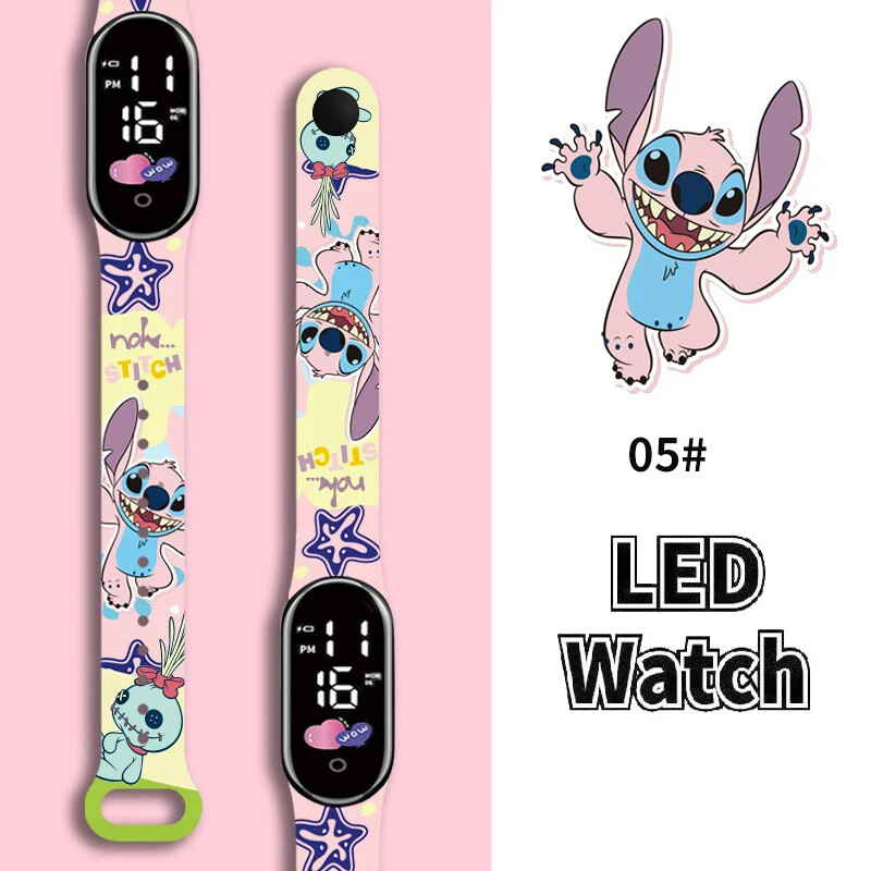 Watch Kids Lilo Stitch Girls Boys Wrist Led Digital Disney Gift ...