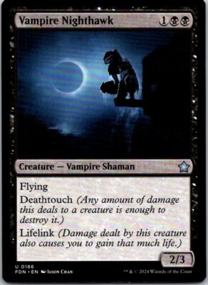 Magic the Gathering Vampire Nighthawk Foundations MTG Free Shipping! | eBay
