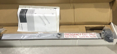 Dormakaba 8300B463689BAJ Panic Bar Rim Exit Device BAT PWR ALARM Silver ...