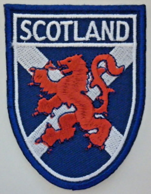 Embroidered Patch - SCOTLAND Saltire Lion Sheild IRON-ON or SEW | eBay ...