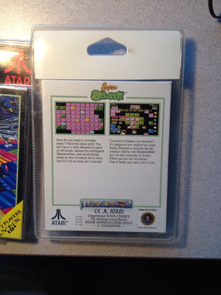 SUPER SKWEEK Atari Lynx NEW EURO BLISTER Pack Factory Sealed ...