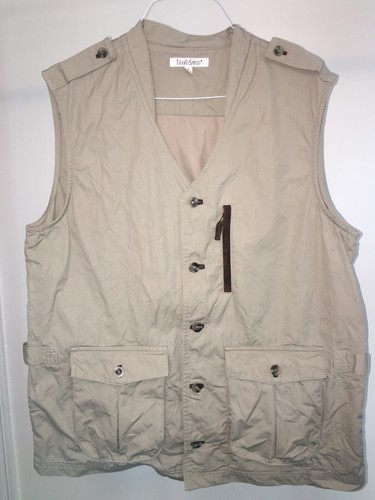 TravelSmith Fishing Photography Khaki Vest Men’s L Large | eBay
