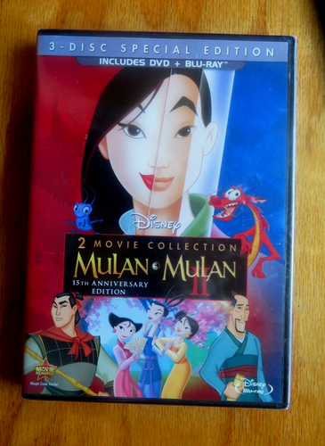 ⭐ New Disney Mulan/Mulan II - 2 Pack (Blu-ray/DVD, 3-Disc Set, Special ...