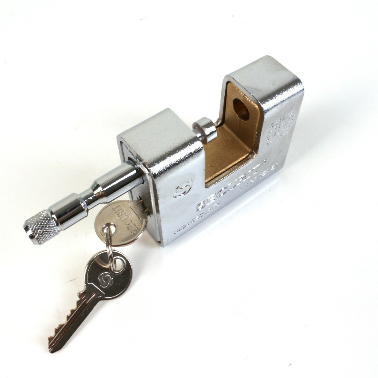 HIGH SECURITY PADLOCK ARMOURED Heavy Duty 80Mm Container Lock Straight ...
