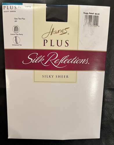 Hanes. Silky Sheer. Two Plus. Control Top & Enhanced Toe. Color Jet ...